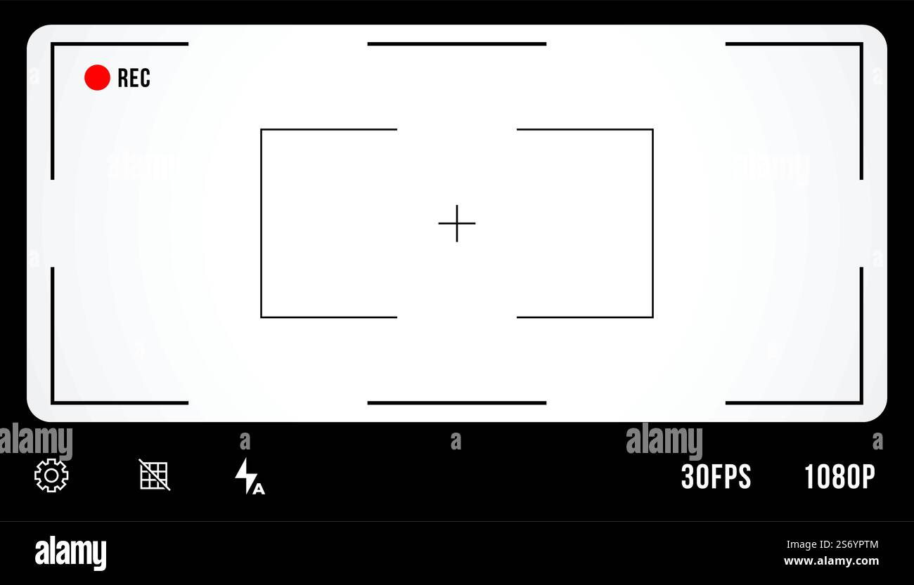camera view finder display frame Stock Vector Image & Art - Alamy