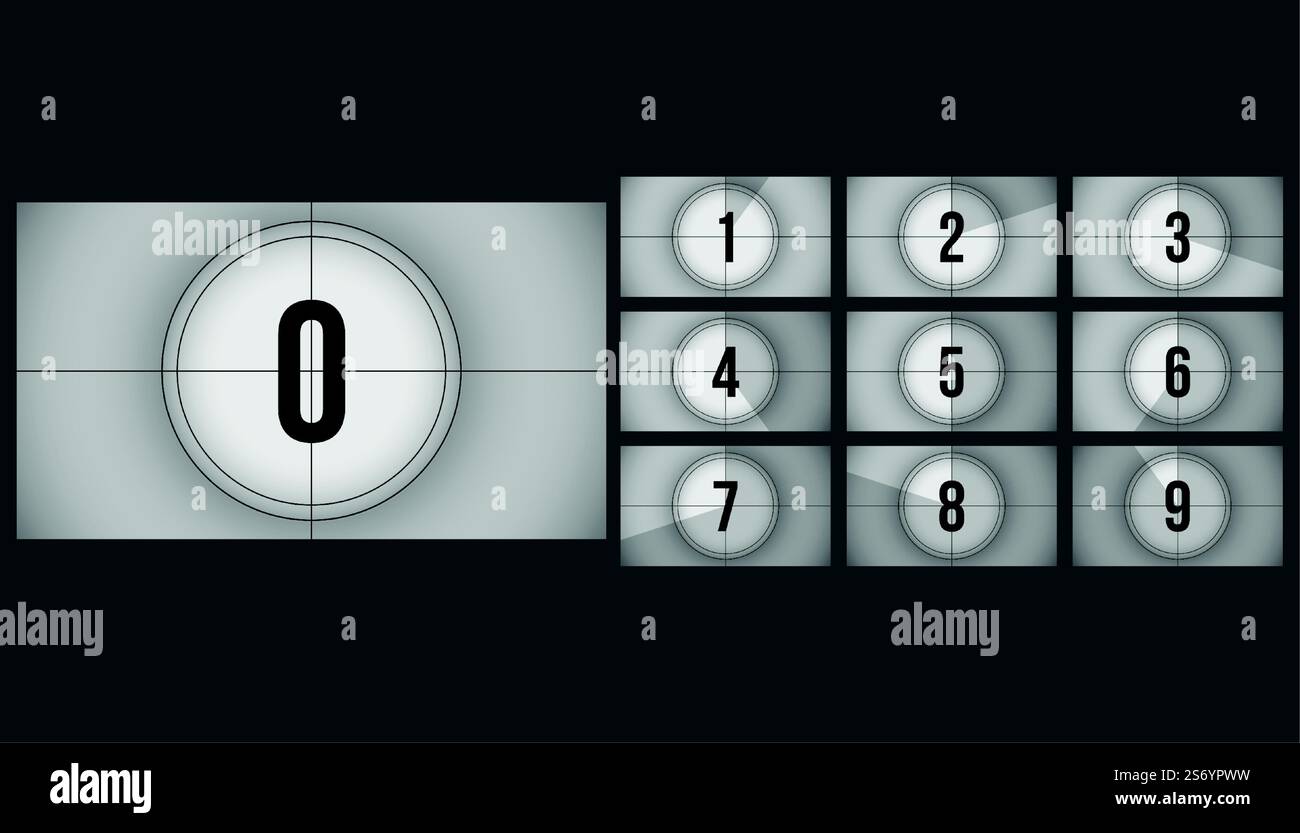 Countdown screen animation hi-res stock photography and images - Alamy