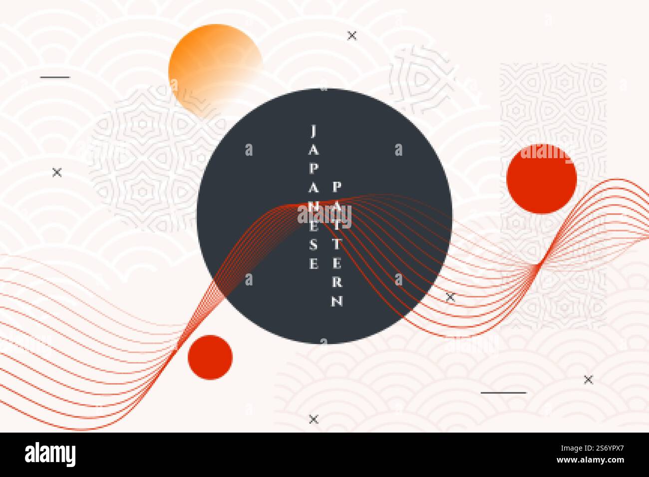 geometric japanese style abstract wallpaper design Stock Vector Image ...