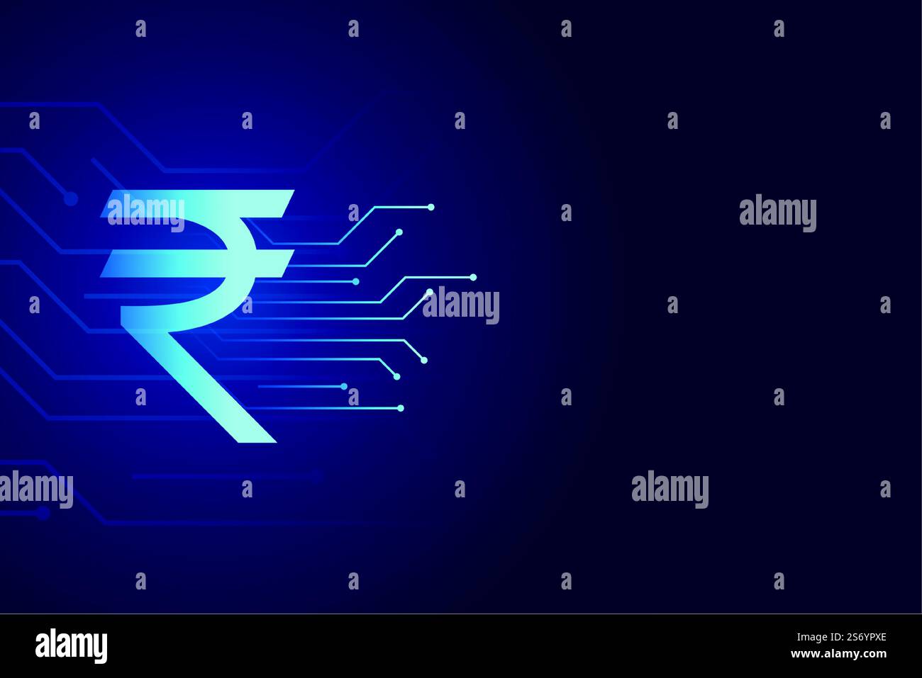 rupee symbol in digital technology background Stock Vector Image & Art - Alamy