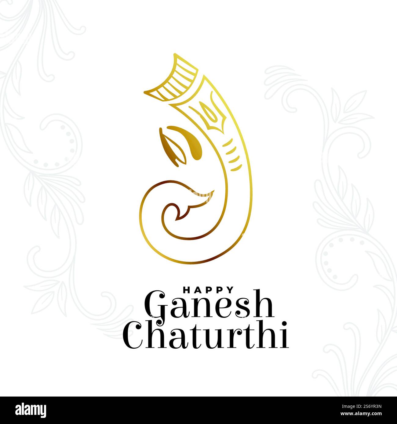 lord ganesha card for hindu festival ganesh chaturthi Stock Vector ...