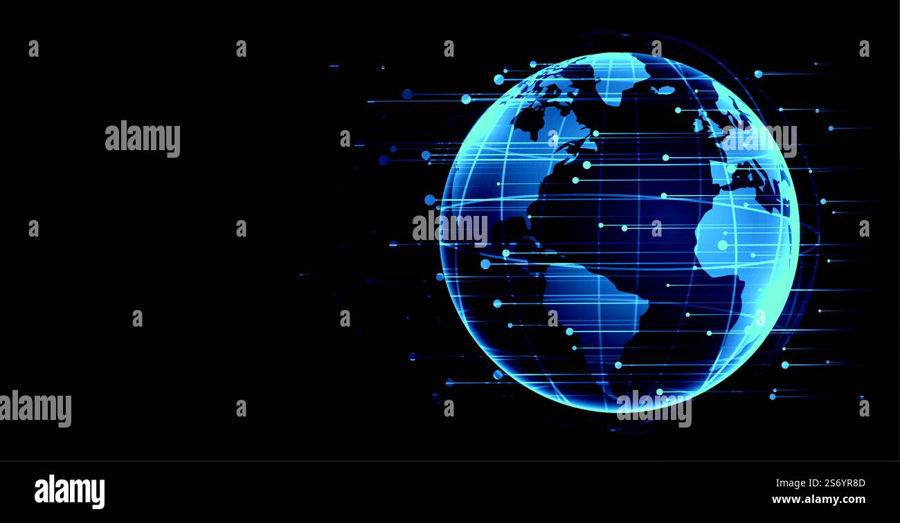 digital earth technology news background Stock Vector Image & Art - Alamy