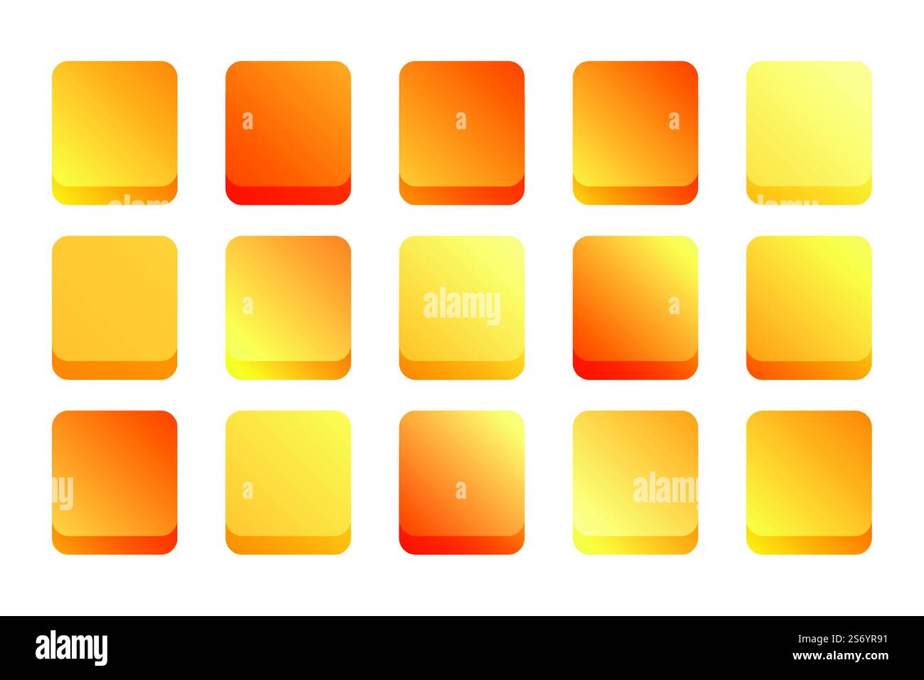 Shades of orange red Cut Out Stock Images & Pictures - Alamy