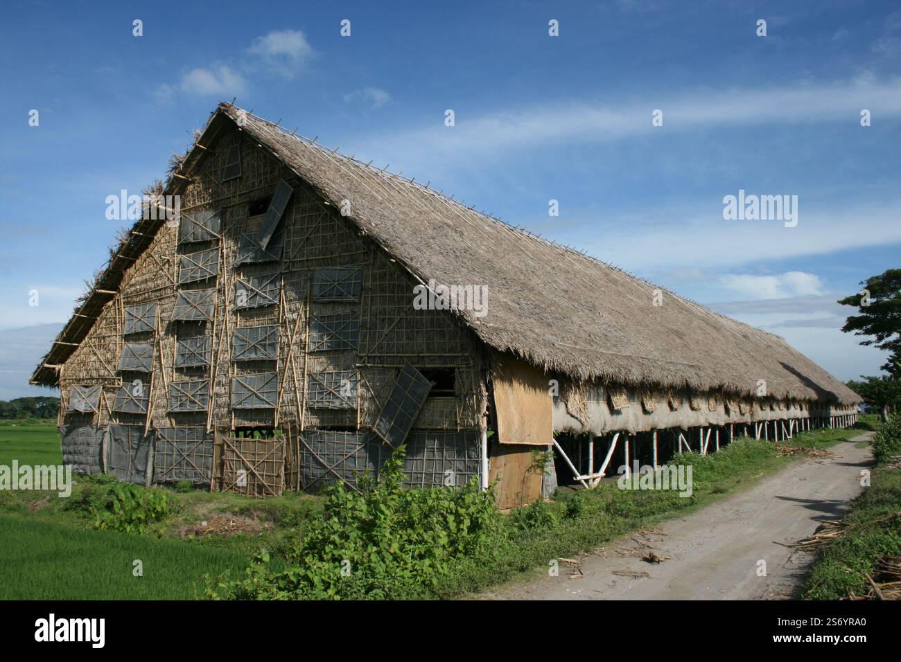 Magnificent garden house architecture made from straw or dried coconut ...