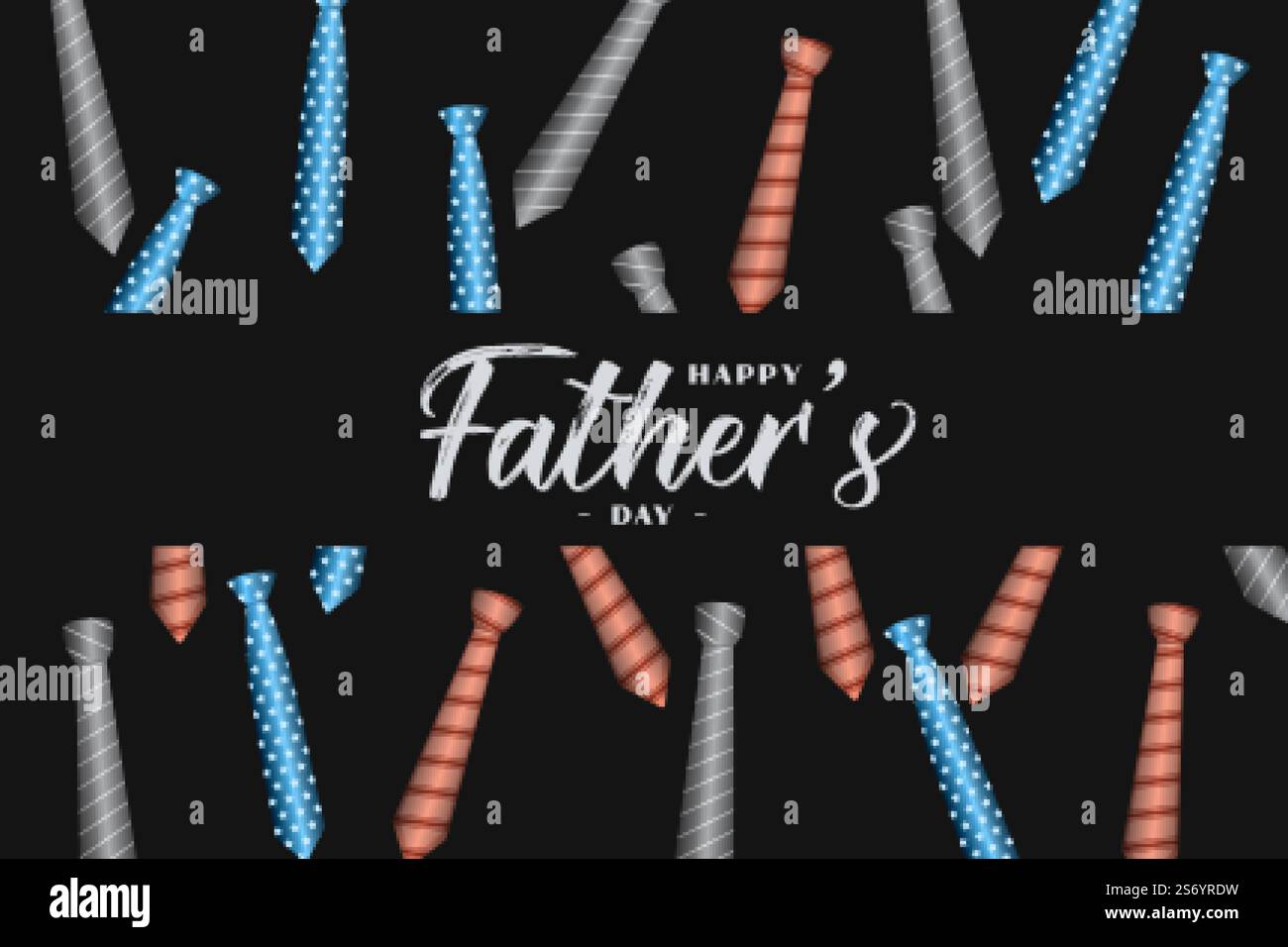 happy fathers day tie pattern background Stock Vector Image & Art - Alamy