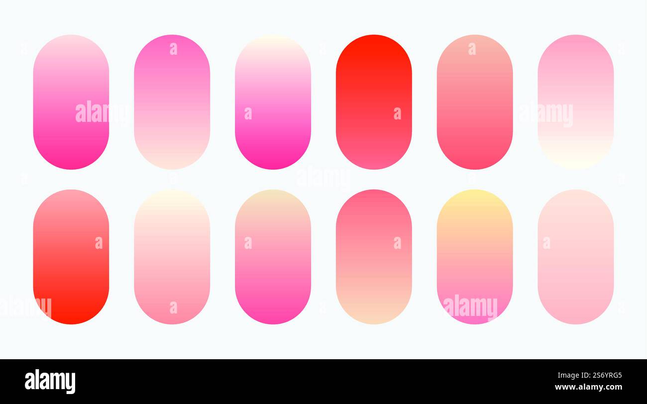 soft pink color gradients pack Stock Vector Image & Art - Alamy