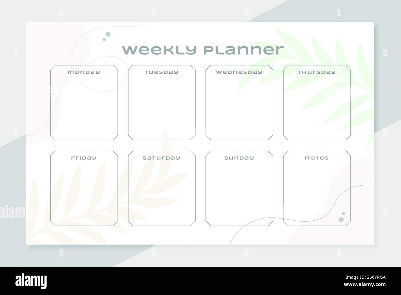simple weekly planner template to-do list organizer Stock Vector Image ...