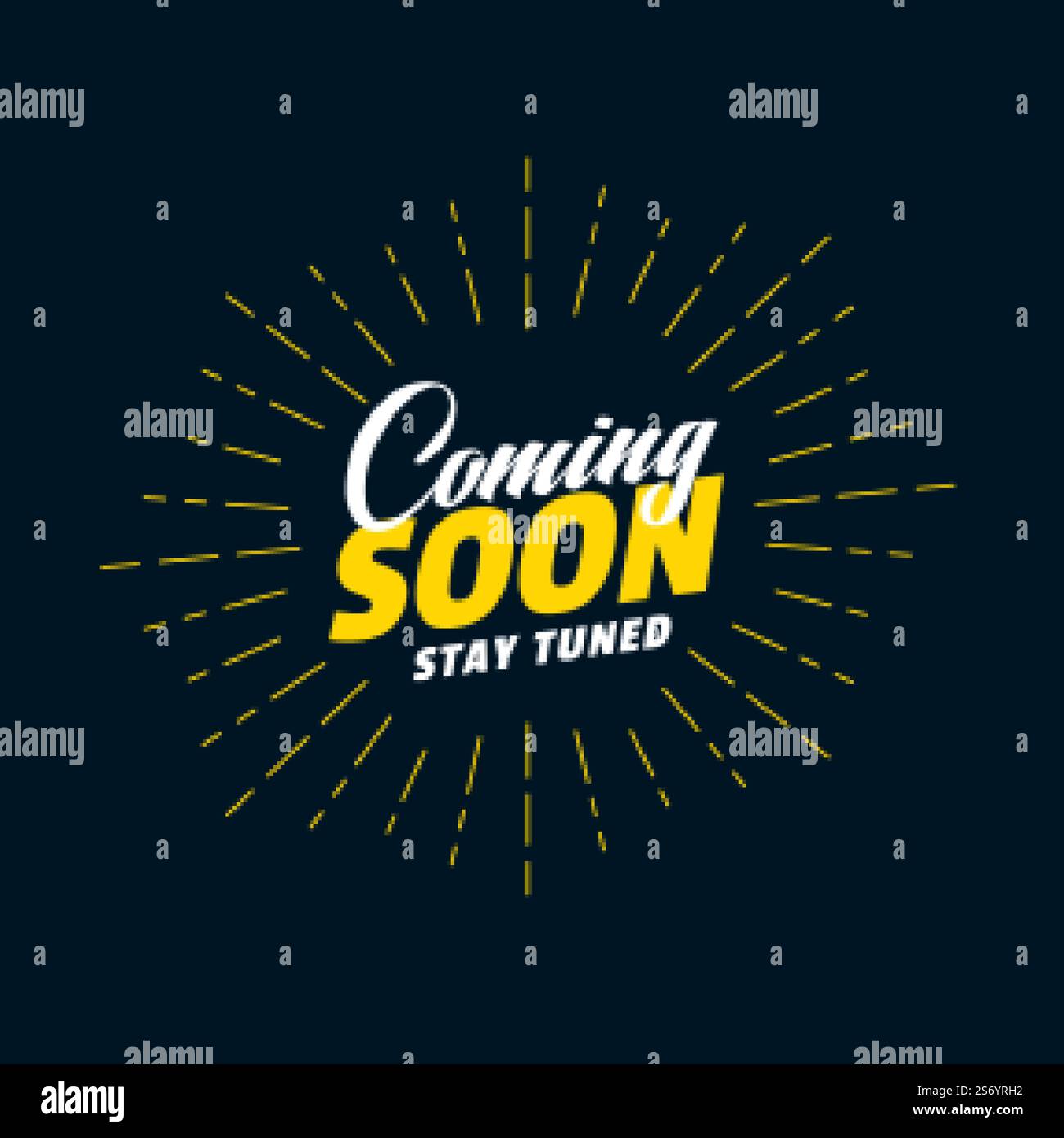 coming soon teaser background stay tuned Stock Vector Image & Art - Alamy