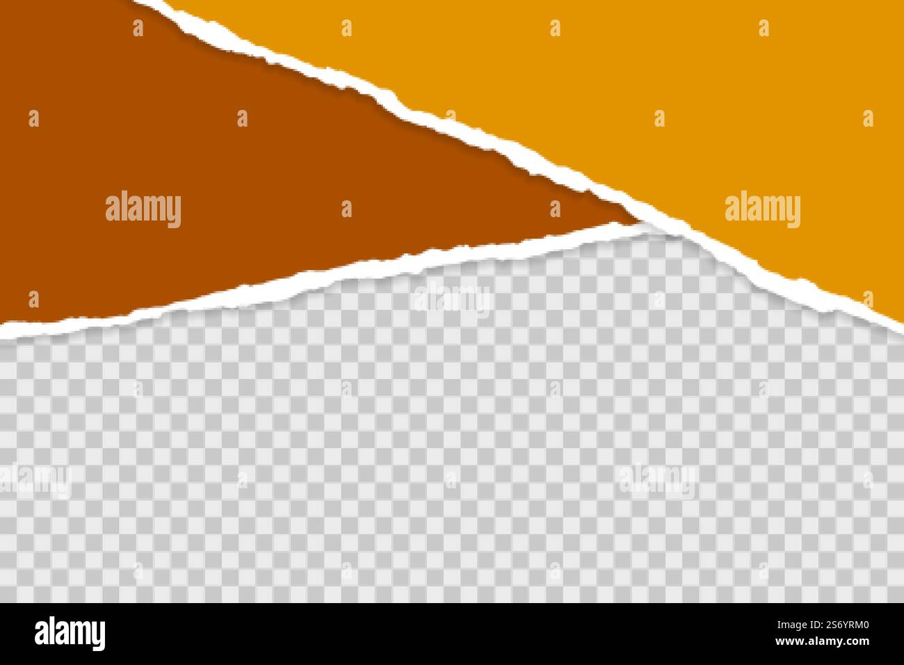 ripped torn paper sheets on transpapent background Stock Vector Image ...