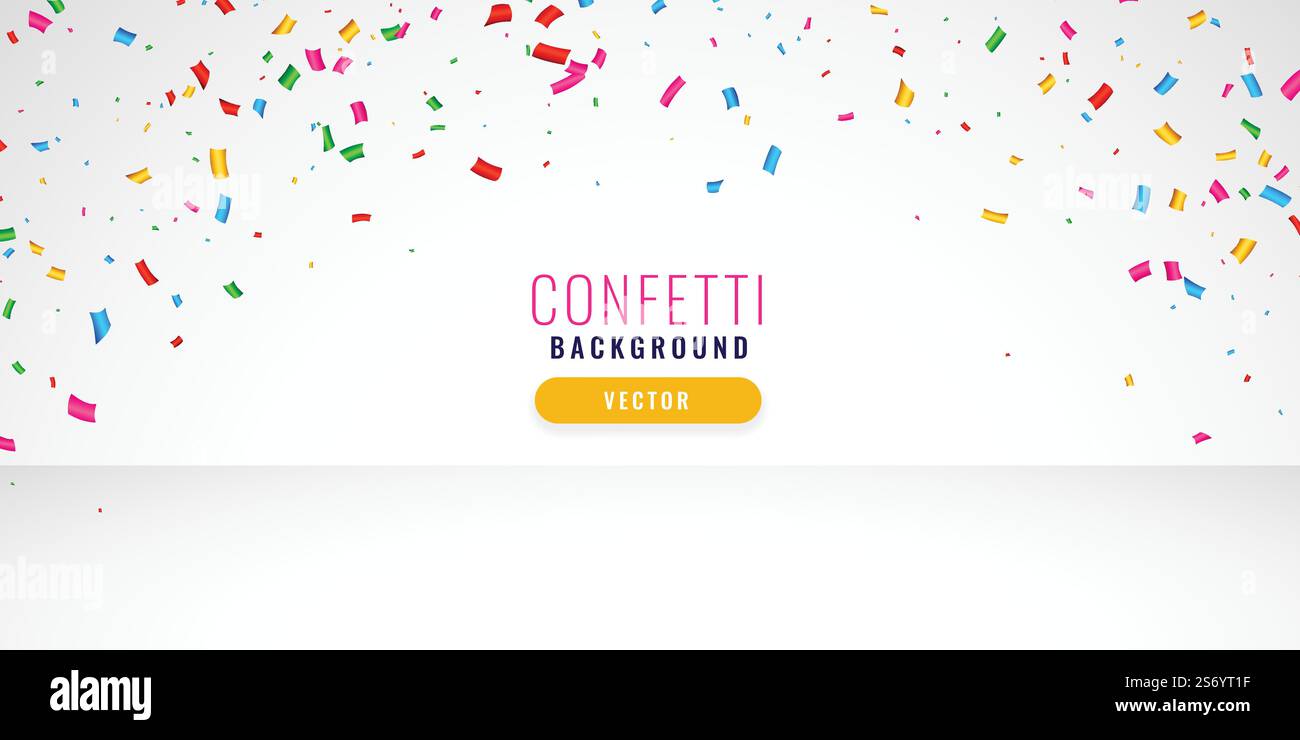 celebration confetti background design banner Stock Vector Image & Art ...