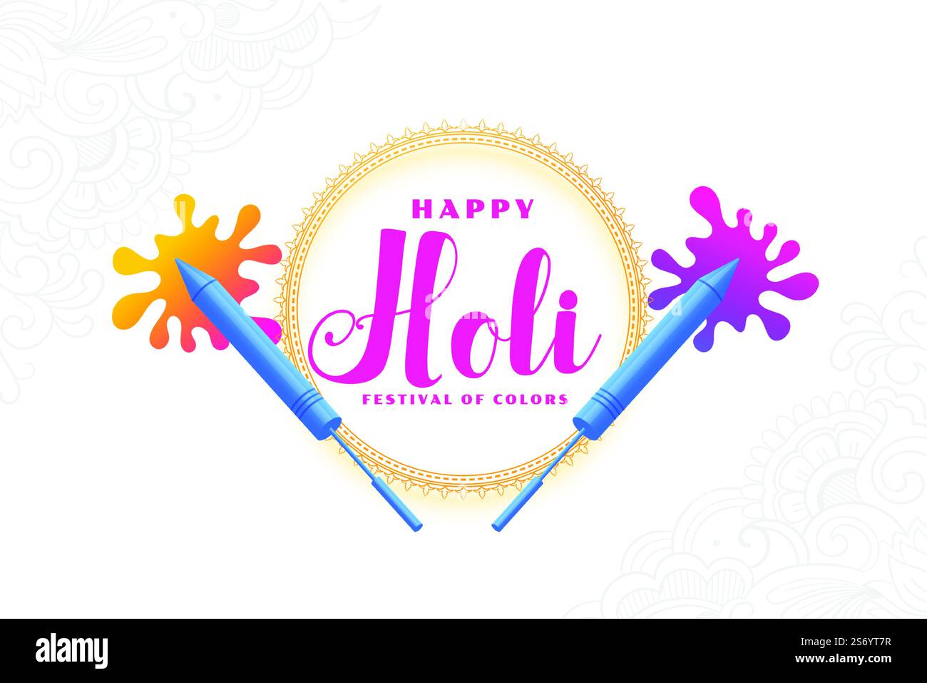 Holi wishes Cut Out Stock Images & Pictures - Alamy