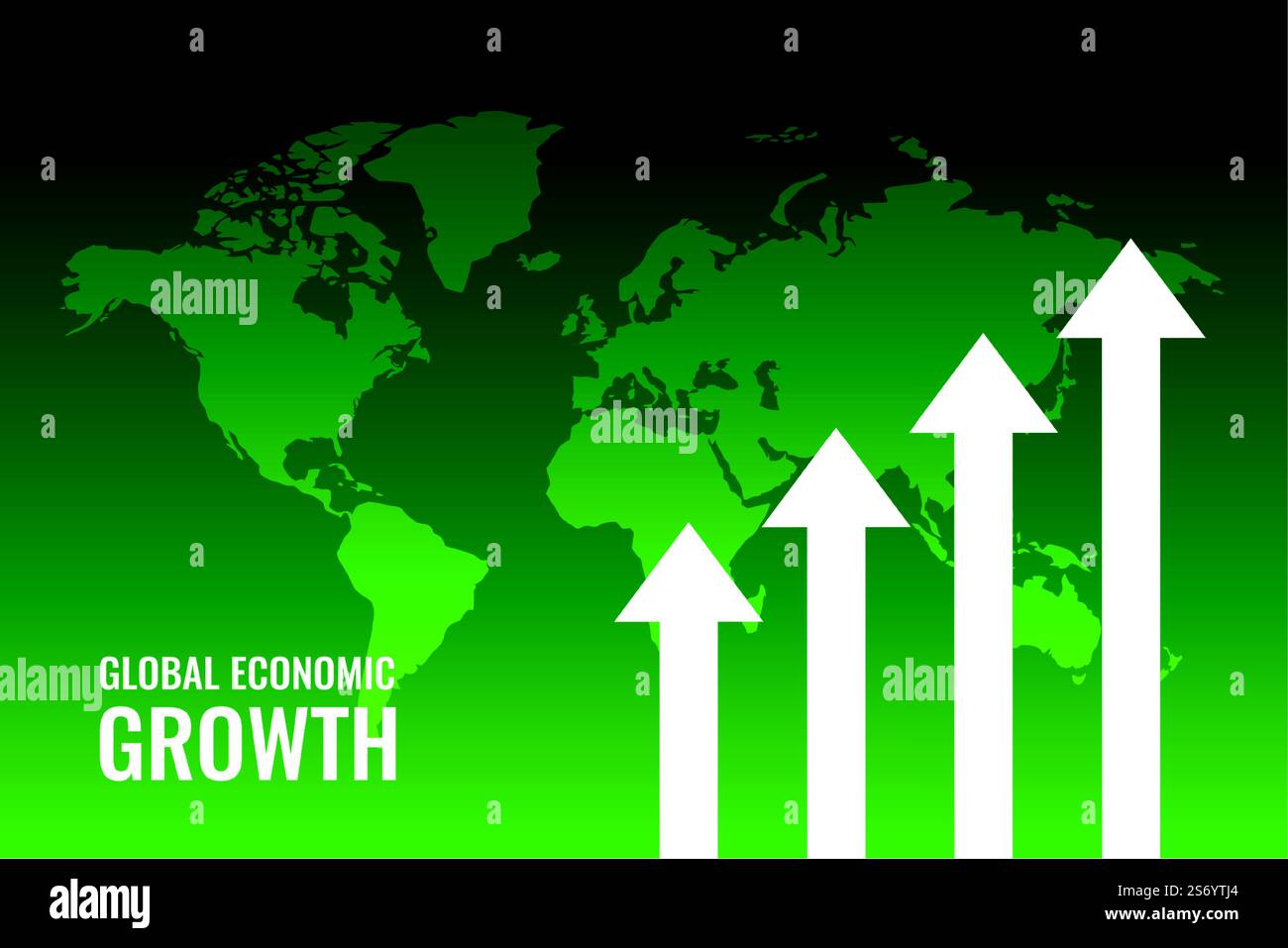 economic growth green map background Stock Vector Image & Art - Alamy
