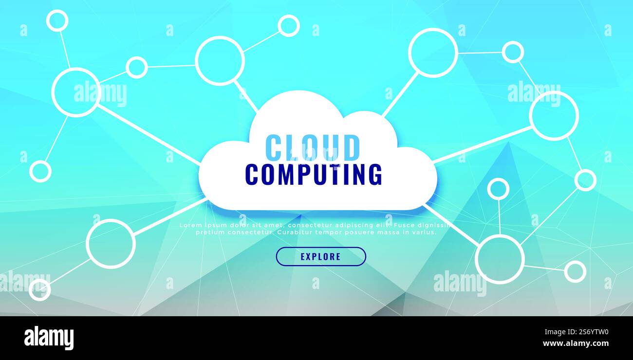 cloud computing banner design concept Stock Vector Image & Art - Alamy