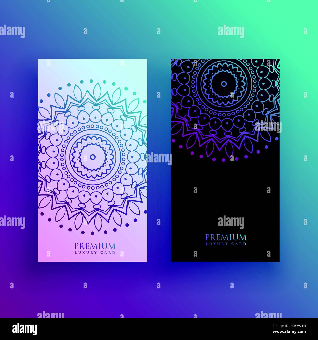 beautiful mandala card design templates Stock Vector Image & Art - Alamy