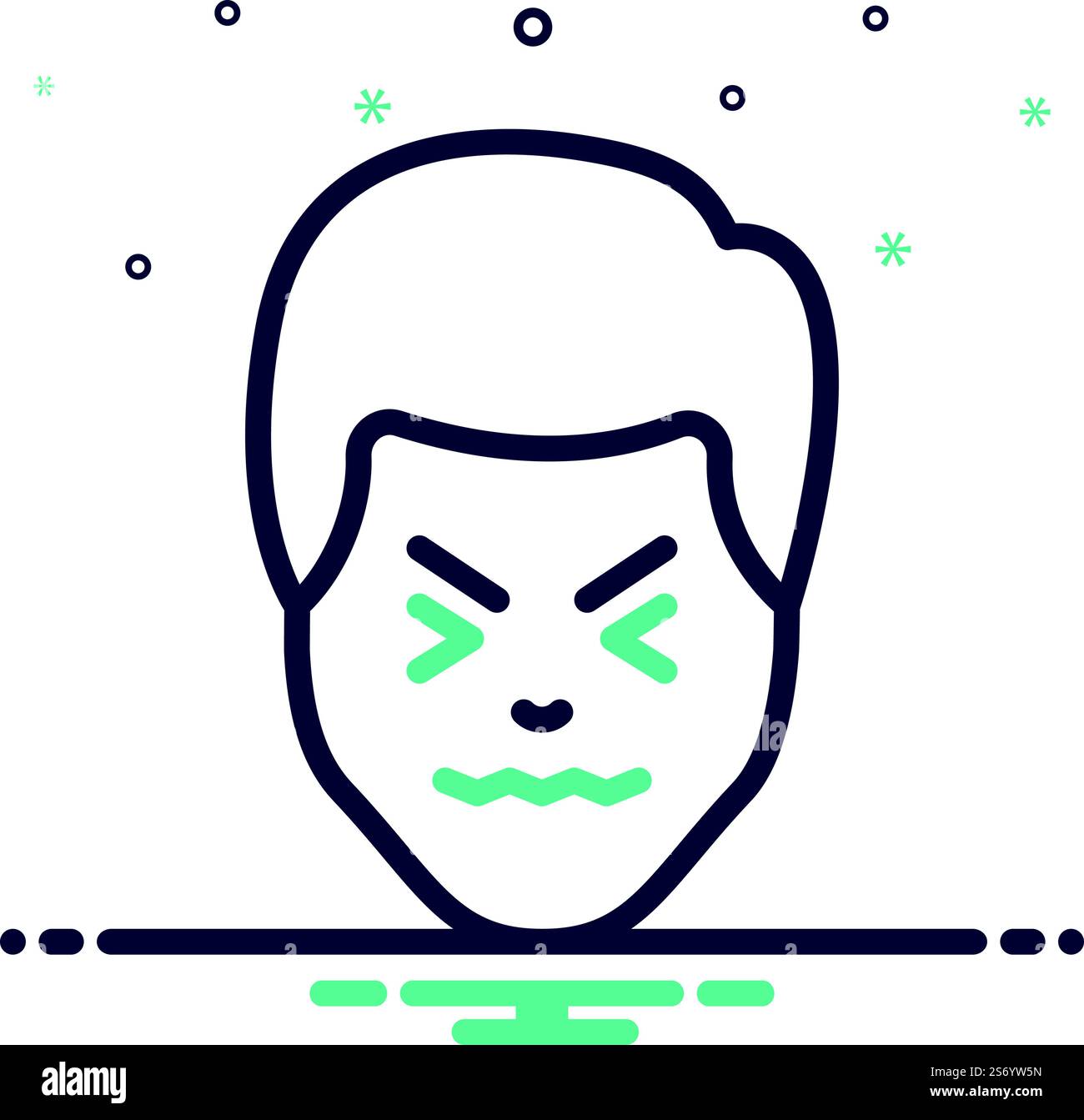 Icon for pessimistic, frustrated Stock Vector Image & Art - Alamy