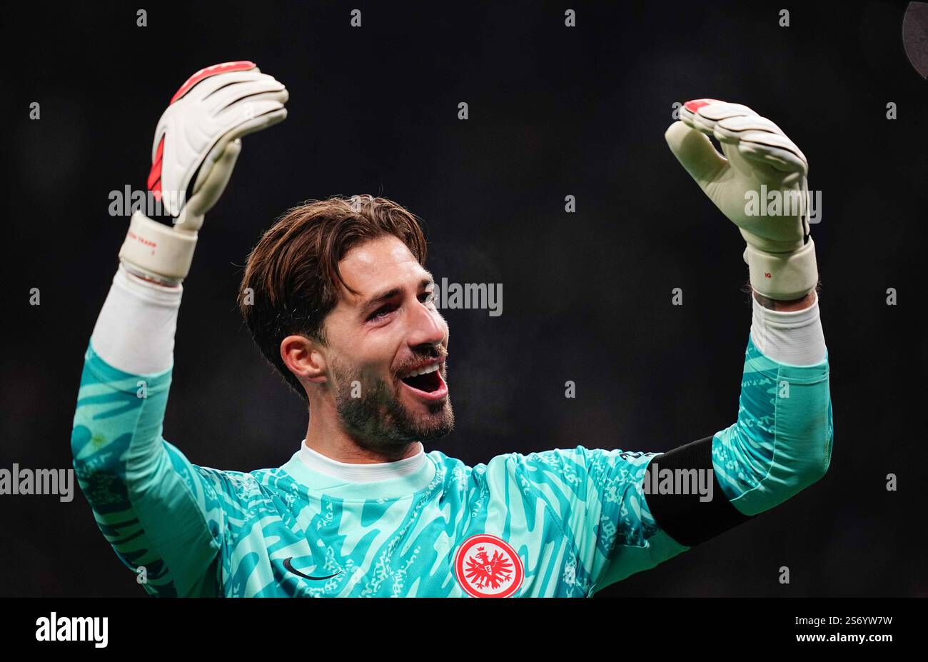 Deutsche Park, Frankfurt, Germany. 17th Jan, 2025. Kevin Trapp of ...