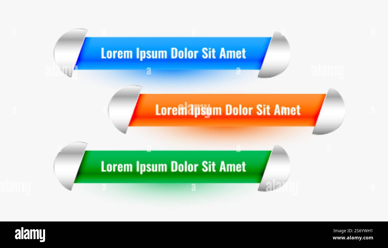 glossy lower third modern template Stock Vector Image & Art - Alamy