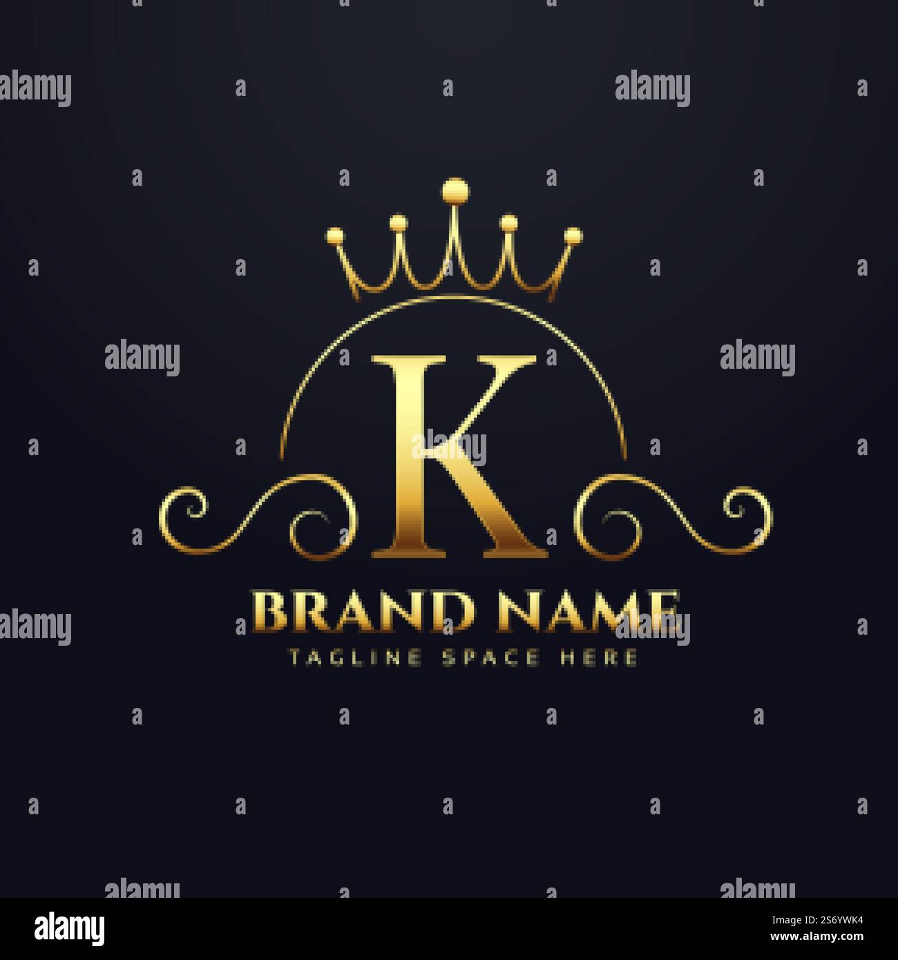 letter K logo concept for your royal brand Stock Vector Image & Art - Alamy