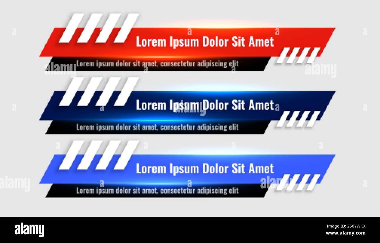 geometric lower third banners template Stock Vector Image & Art - Alamy