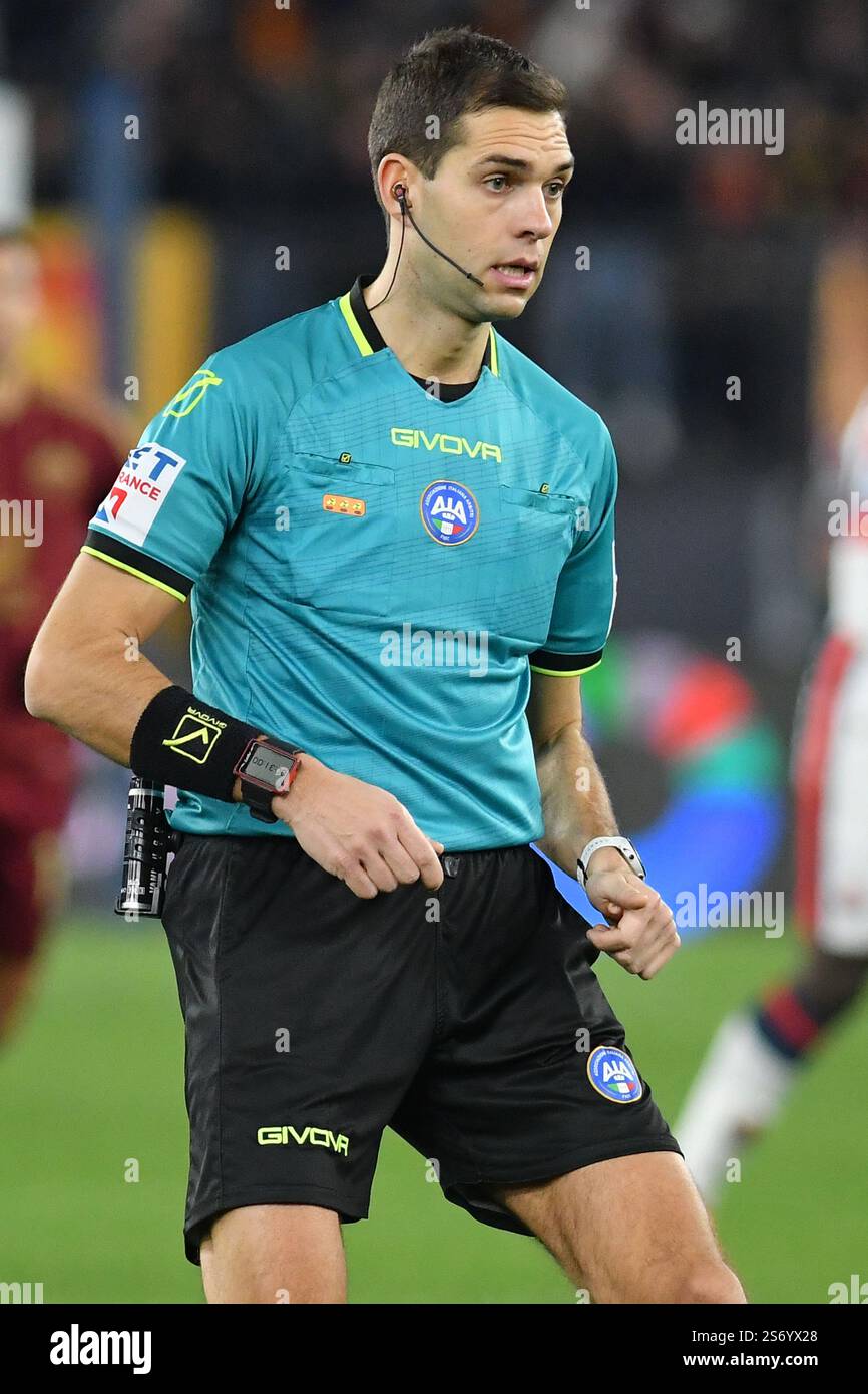Rome, Lazio. 17th Jan, 2025. Referee Luca Zufferli during the Serie A ...