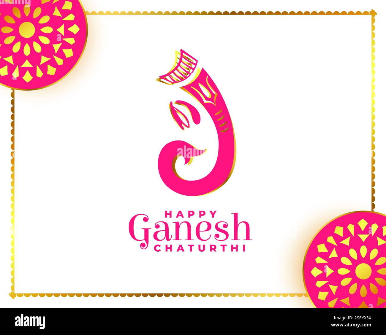 lord ganesha banner for indian festival ganesh chaturthi Stock Vector ...