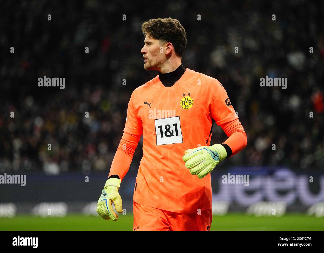 Deutsche Park, Frankfurt, Germany. 17th Jan, 2025. Gregor Kobel of ...