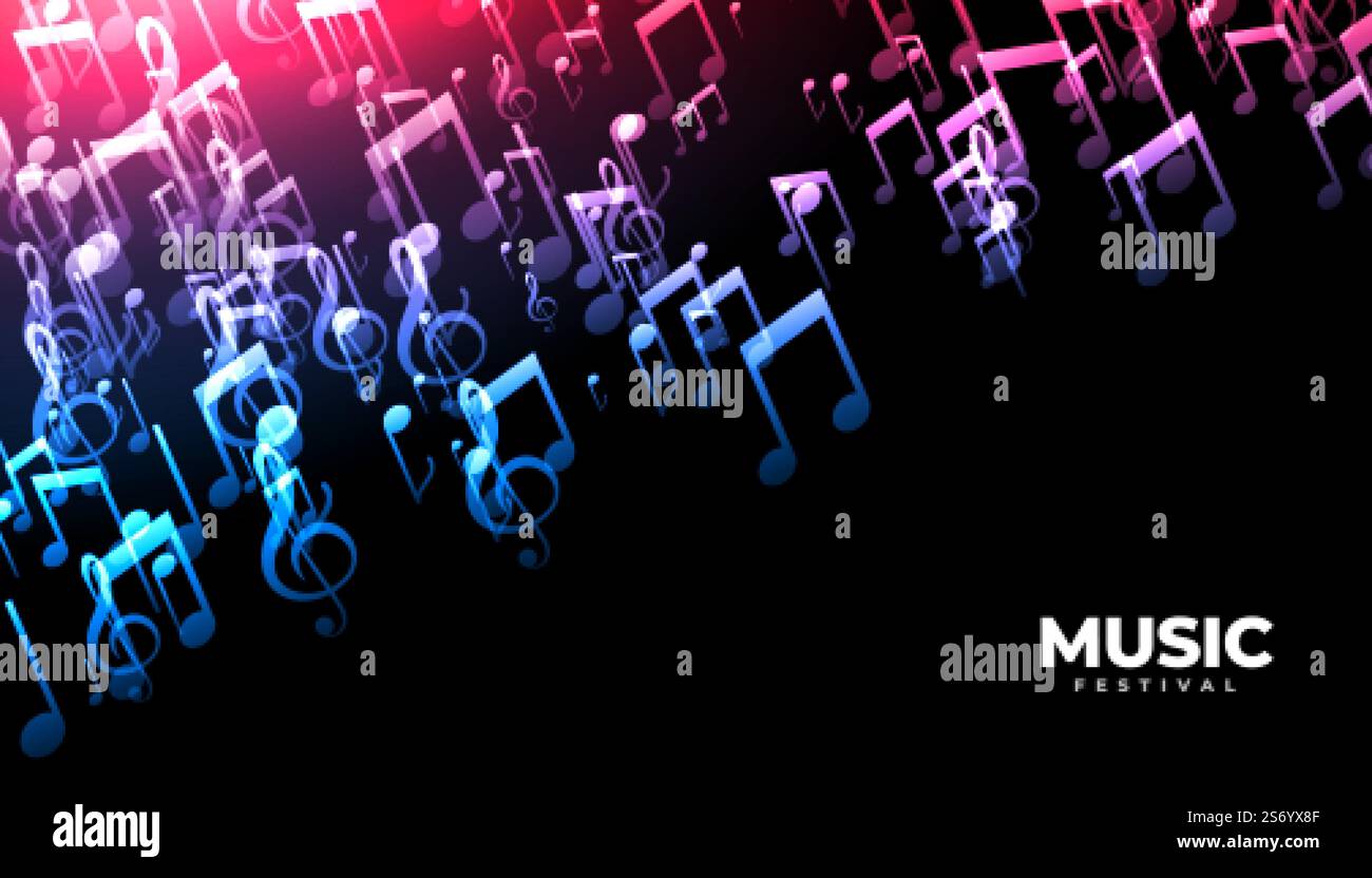 music sound notes background design Stock Vector Image & Art - Alamy