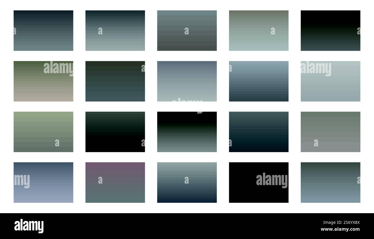 metallic gray gradients combination swatches Stock Vector Image & Art ...
