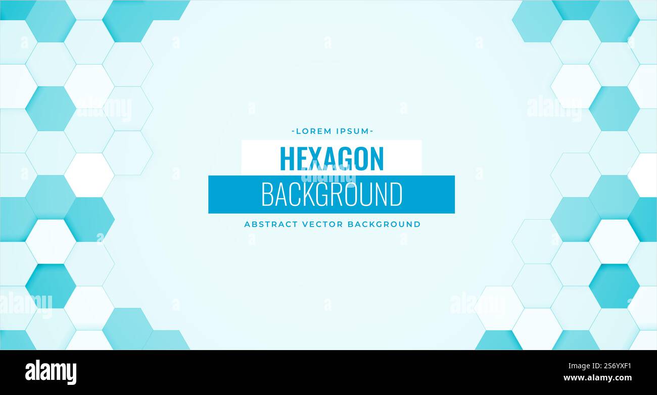 medical and healthcare background with hexagonal shapes Stock Vector ...