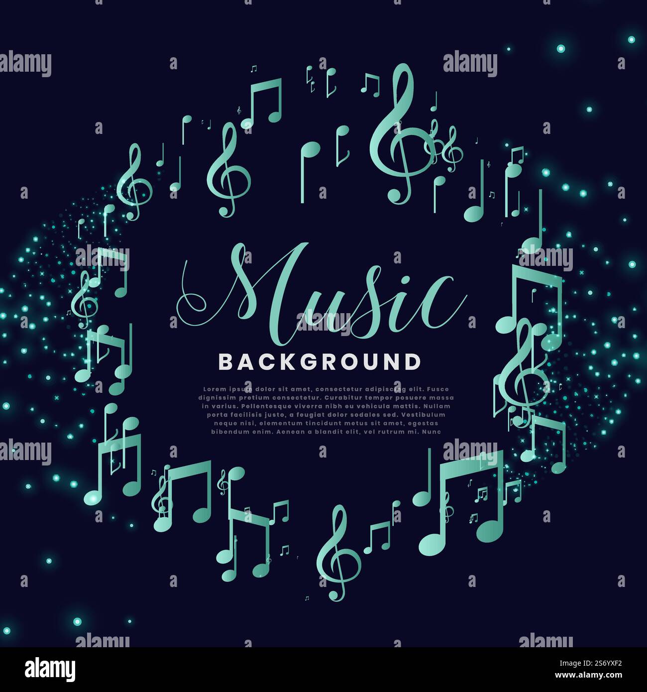 music notes frame nice background Stock Vector Image & Art - Alamy