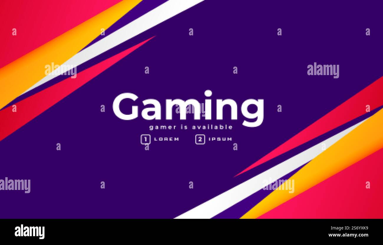 abstract geometric gaming banner design Stock Vector Image & Art - Alamy