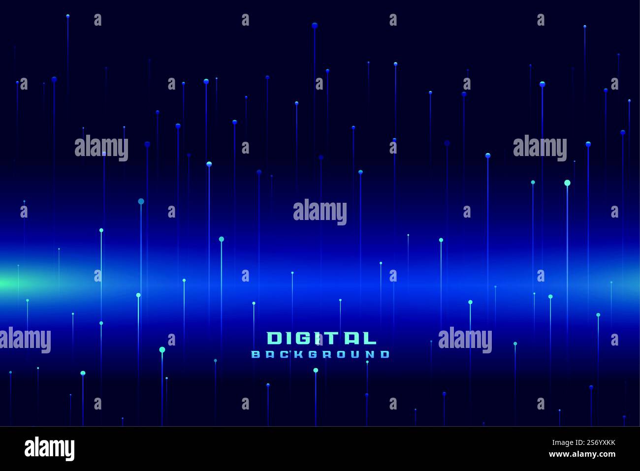 digital technology blue background design Stock Vector Image & Art - Alamy