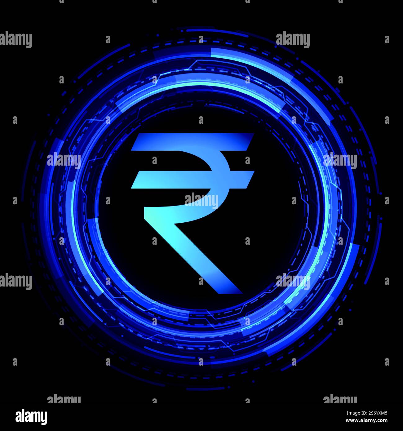digital rupee technology circuit background design Stock Vector Image & Art - Alamy