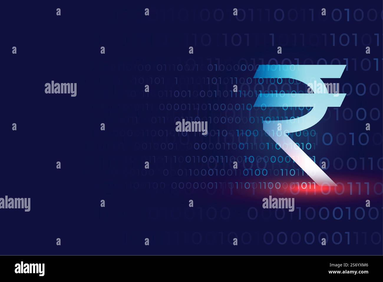 digital rupee background with binary number codes Stock Vector Image & Art - Alamy