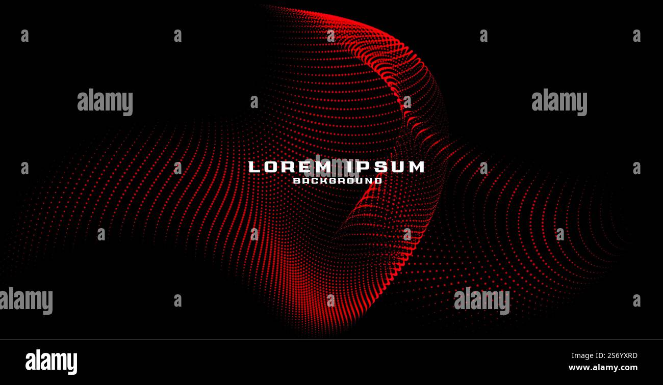 Red particle wave hi-res stock photography and images - Alamy