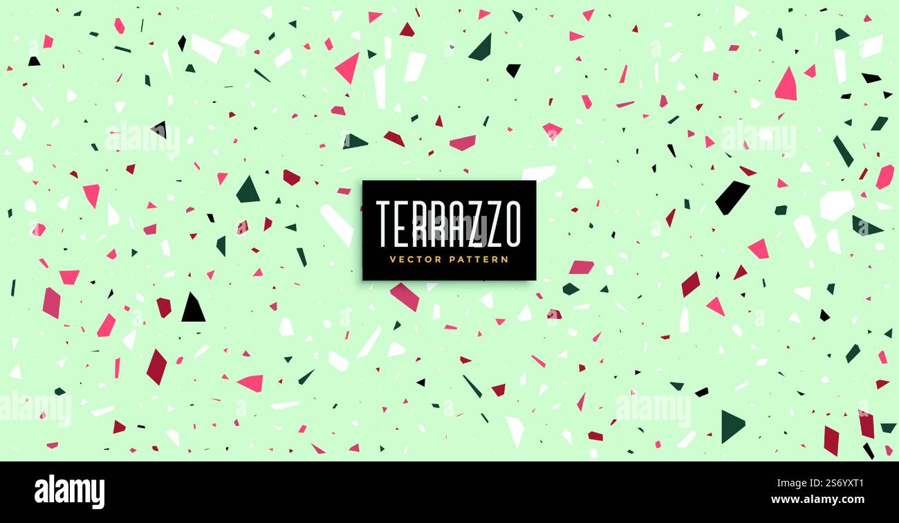 green terrazzo floor tiles pattern design Stock Vector Image & Art - Alamy
