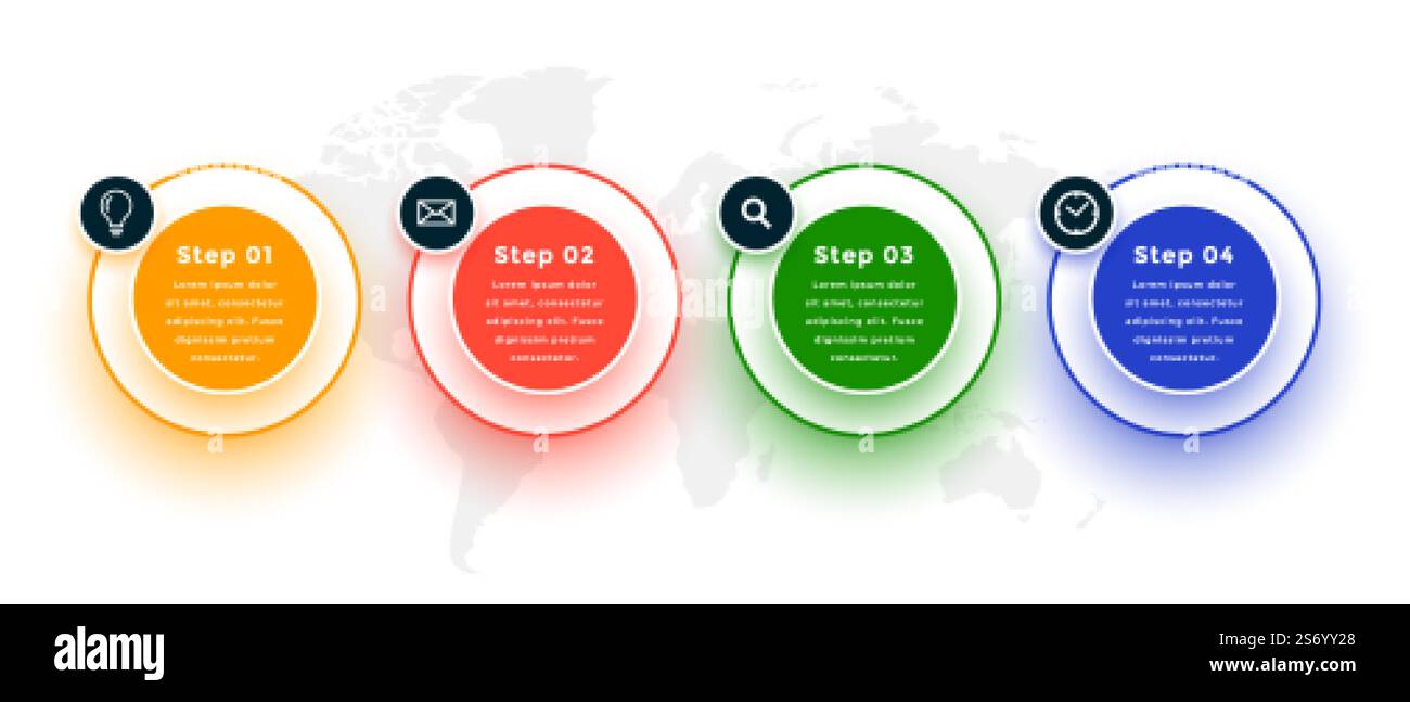 steps infographic template design in circle style Stock Vector Image ...