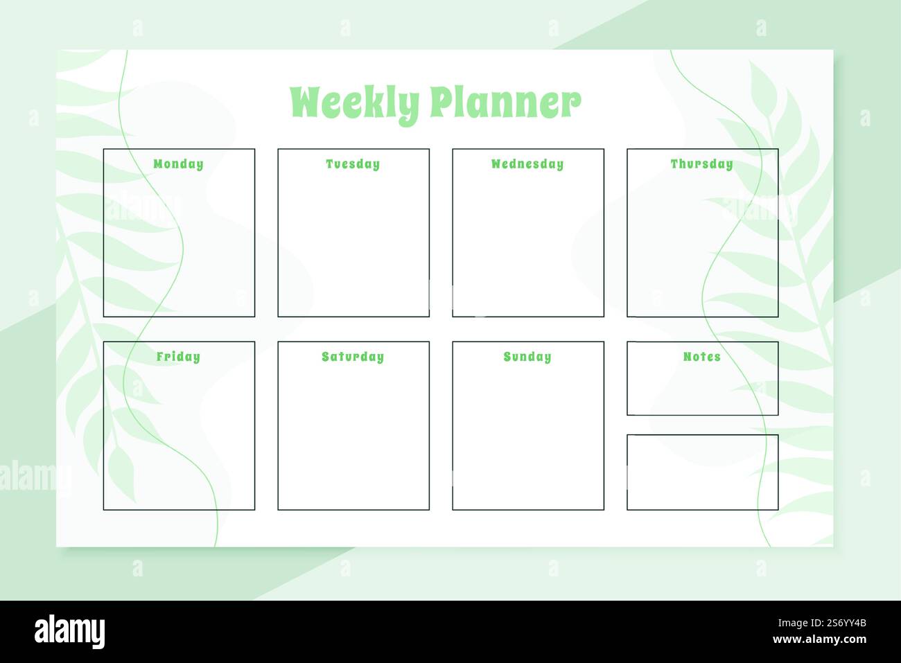 minimal daily weekly planner template design Stock Vector Image & Art ...