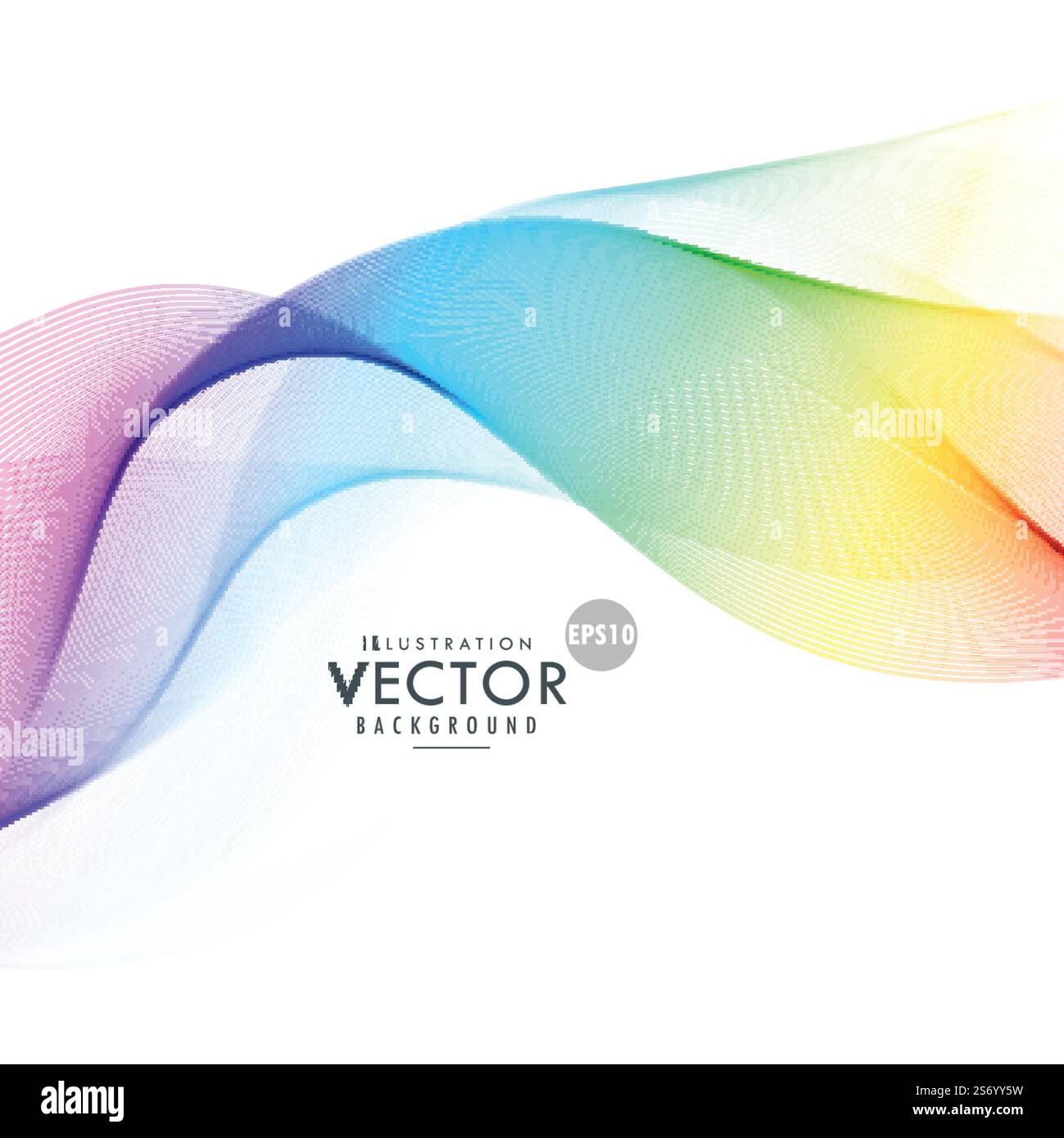 rainbow color dynamic wavy shape background Stock Vector Image & Art ...