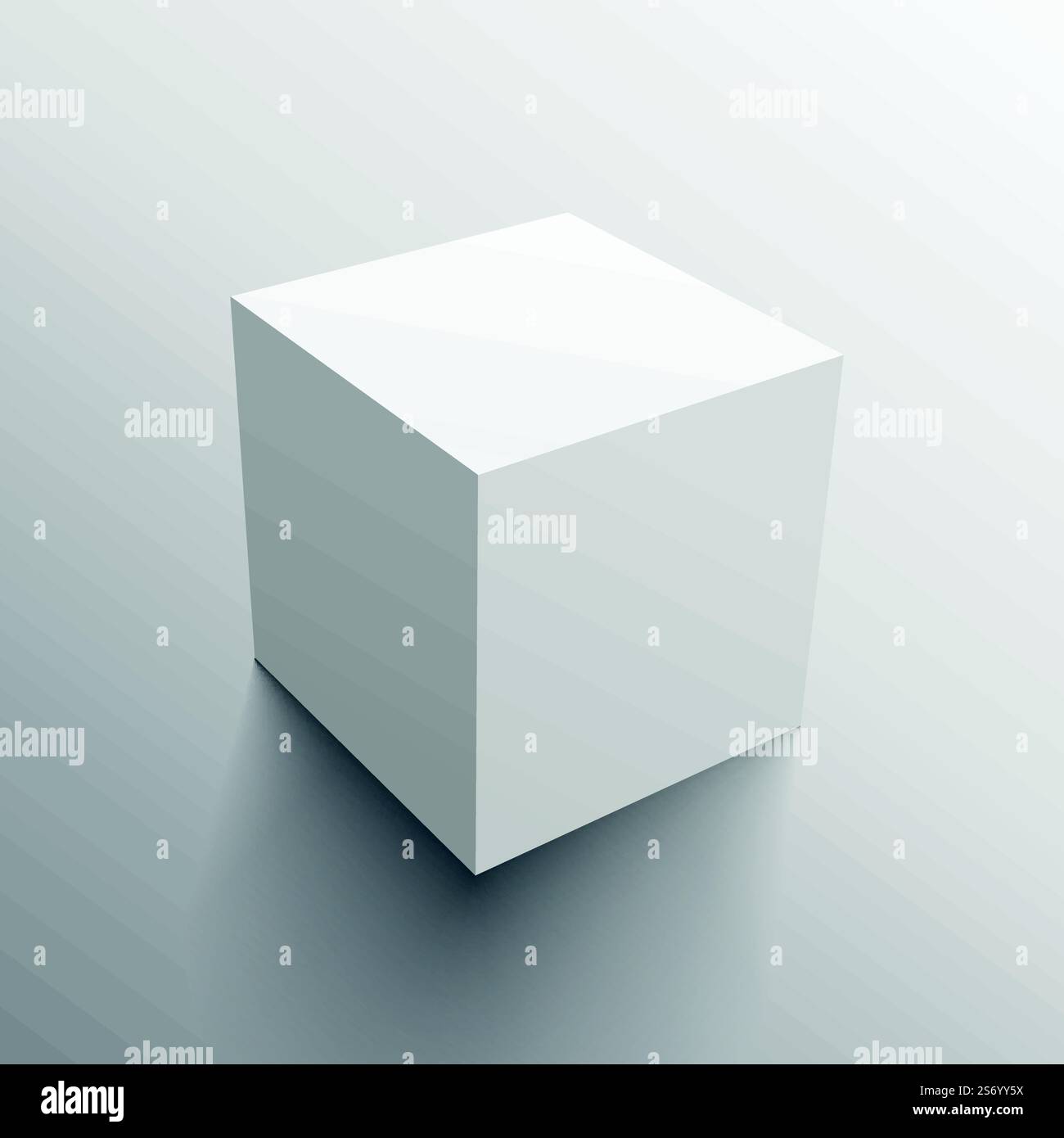 realistic 3d cube box design template Stock Vector Image & Art - Alamy