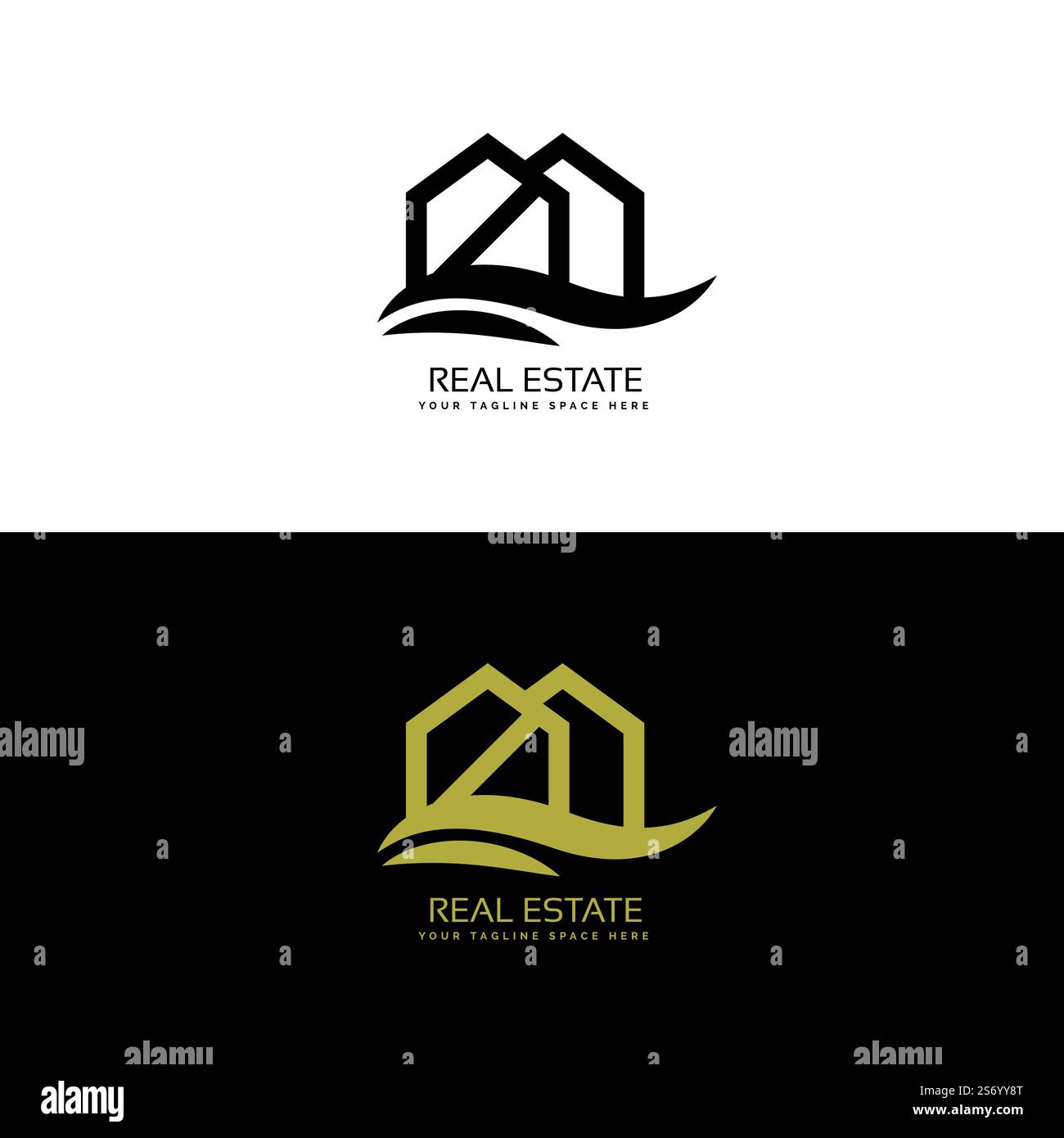 elegant house logo design template Stock Vector Image & Art - Alamy