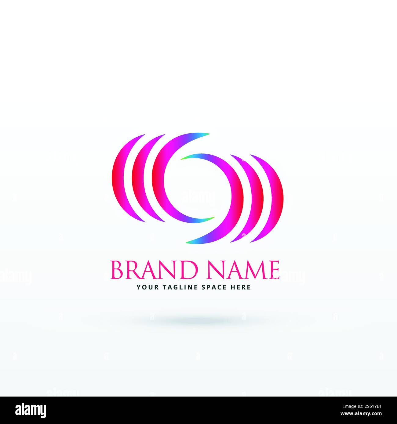 abstract curvy logo design Stock Vector Image & Art - Alamy