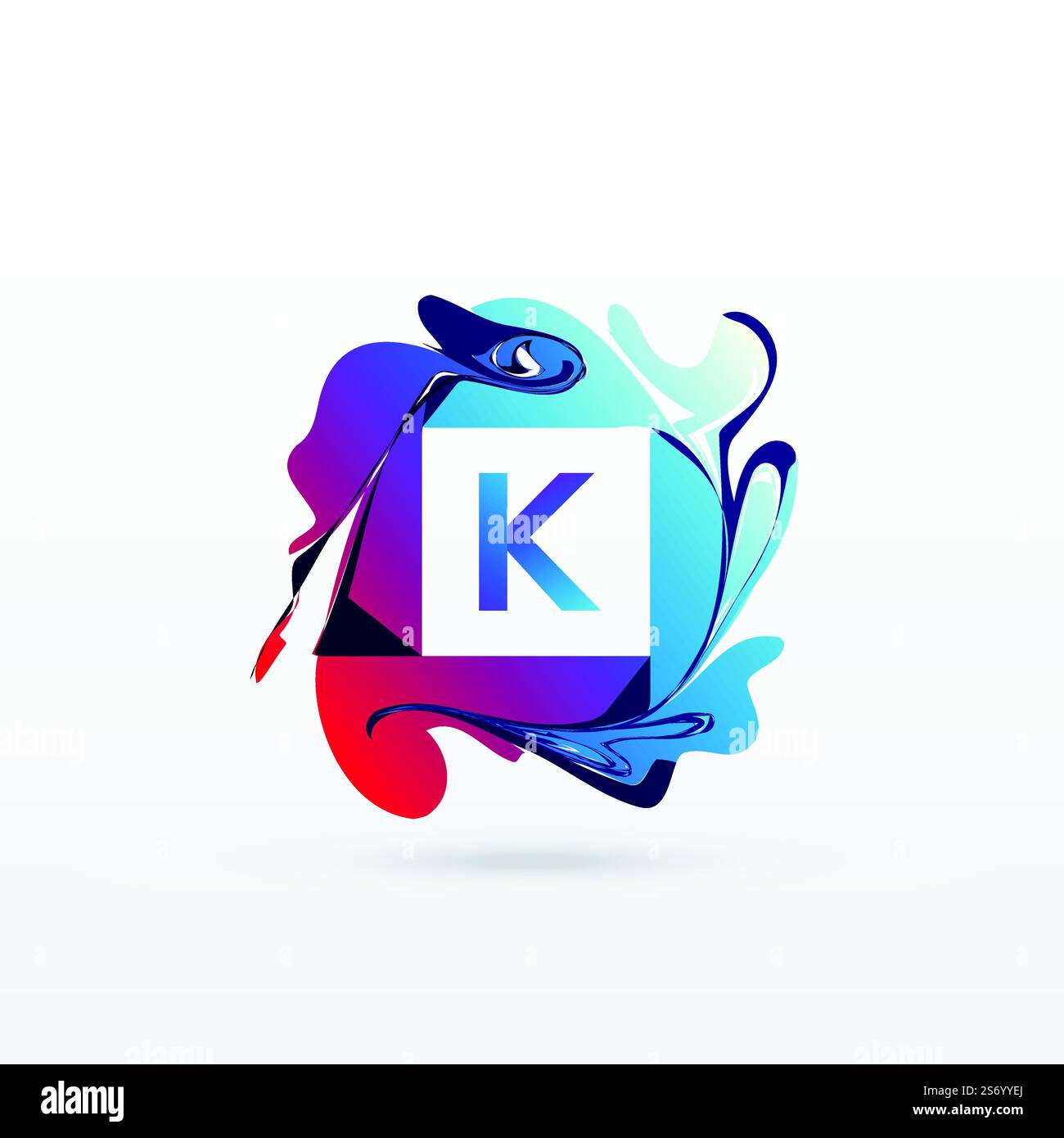 abstract letter K logo design template Stock Vector Image & Art - Alamy
