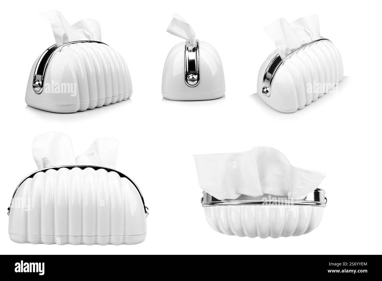 Toilet paper on holder Cut Out Stock Images & Pictures - Alamy