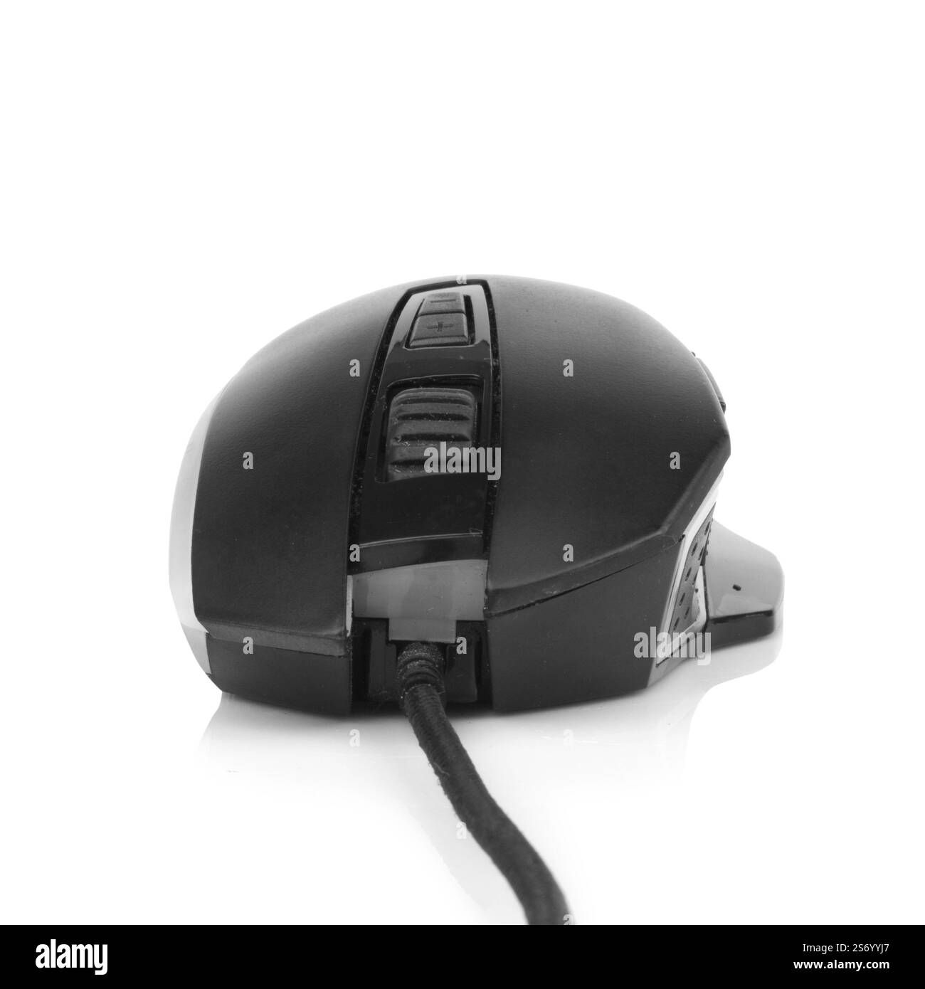 Wireless computer mouse white Black and White Stock Photos & Images - Alamy
