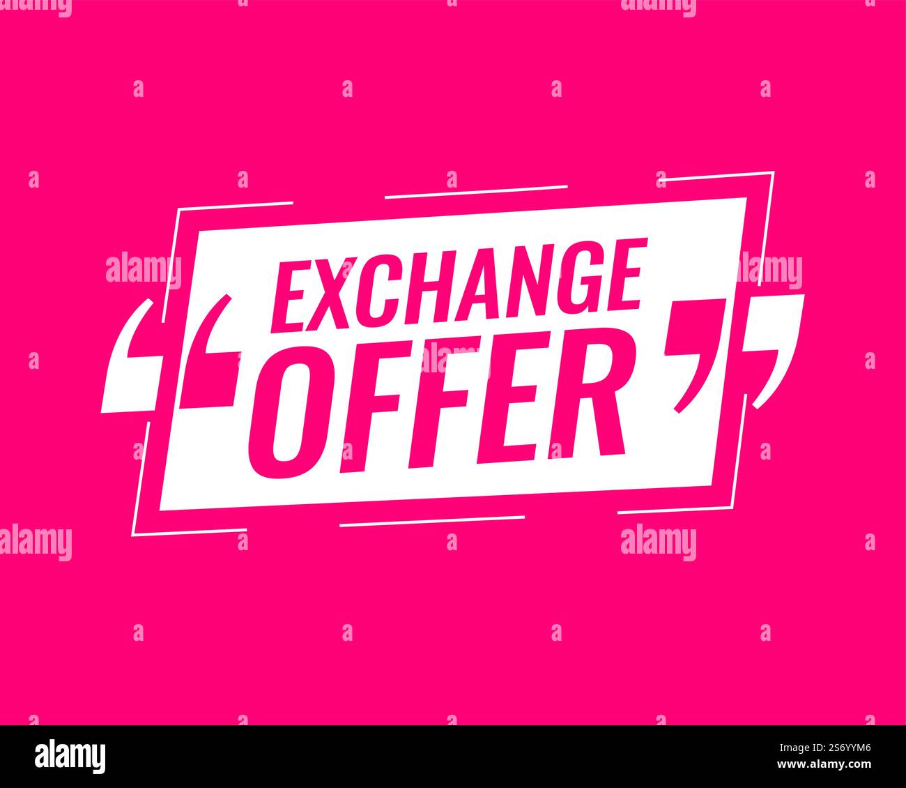 flat exchange offer banner design Stock Vector Image & Art - Alamy