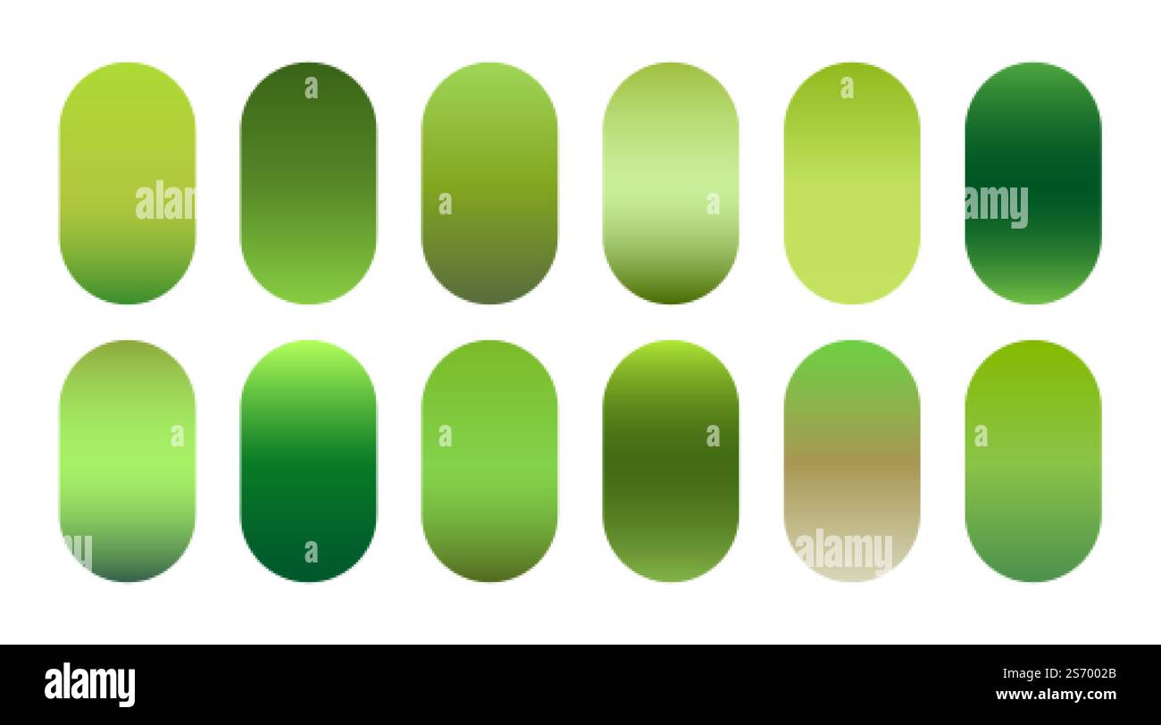 Palette green shades background Cut Out Stock Images & Pictures - Alamy