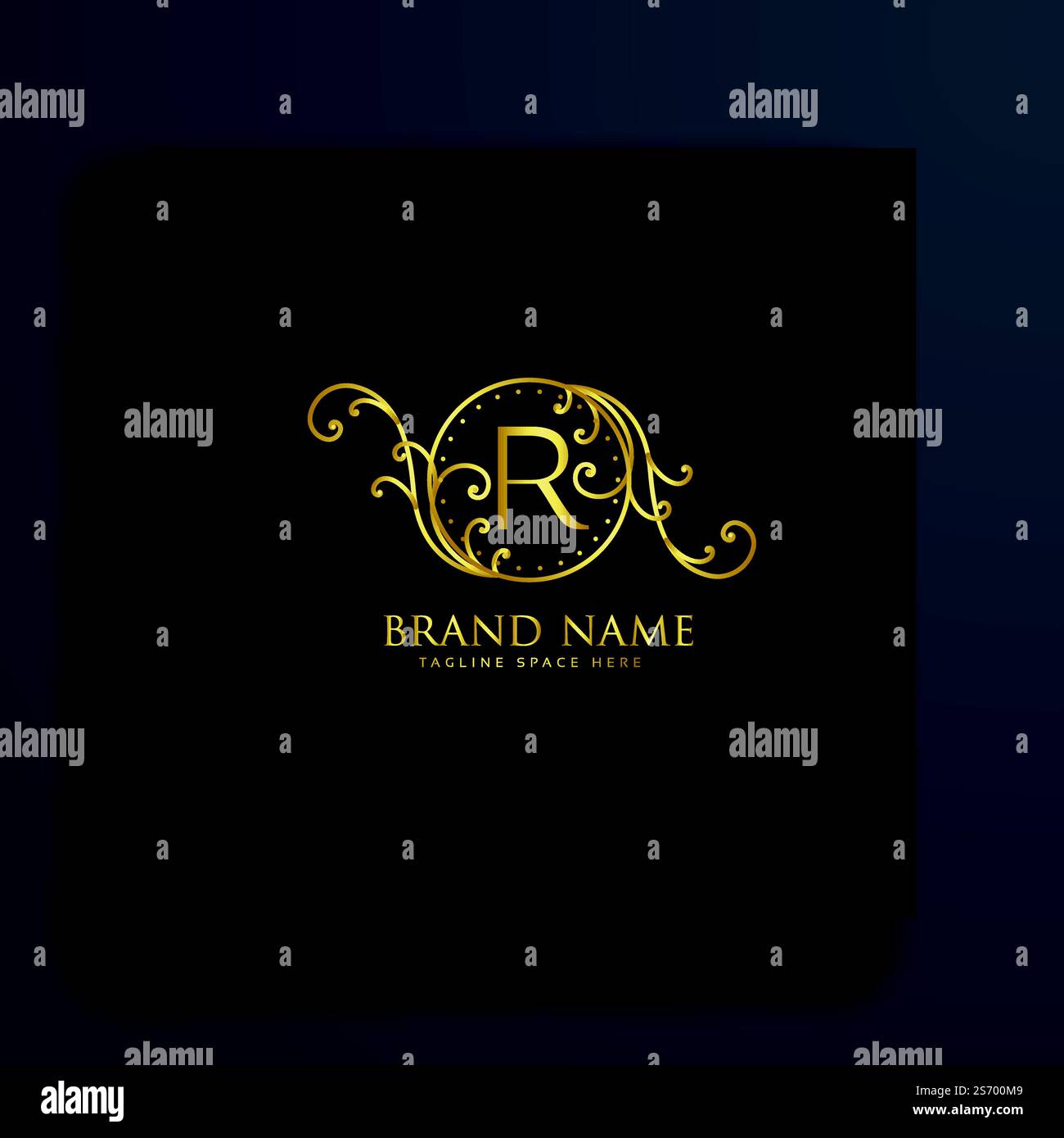 royal letter R premium logo concept design Stock Vector Image & Art - Alamy