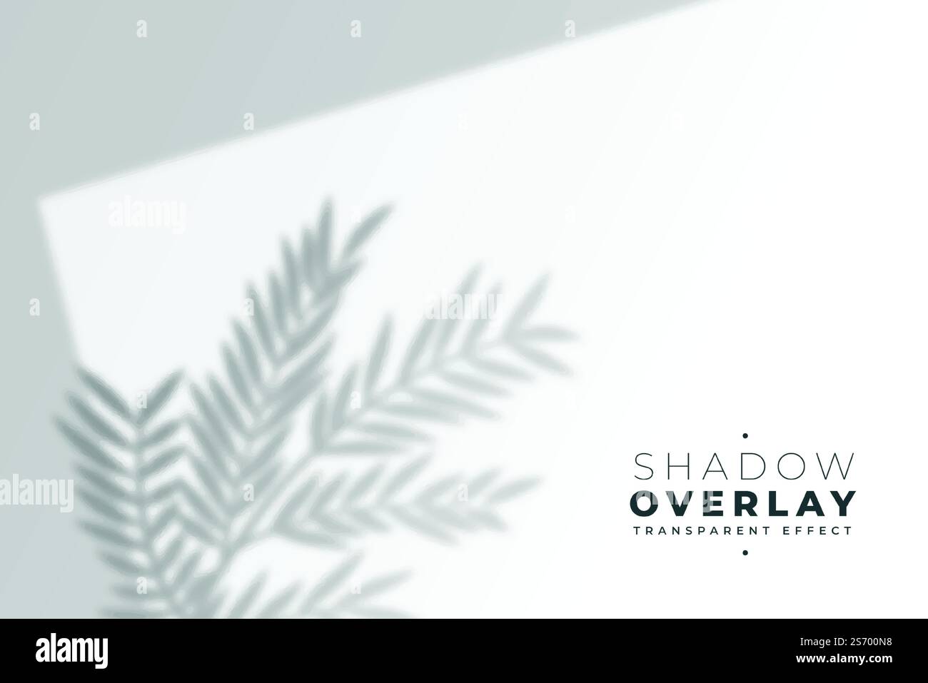 realistic leaves shadow overlay effect background Stock Vector Image ...