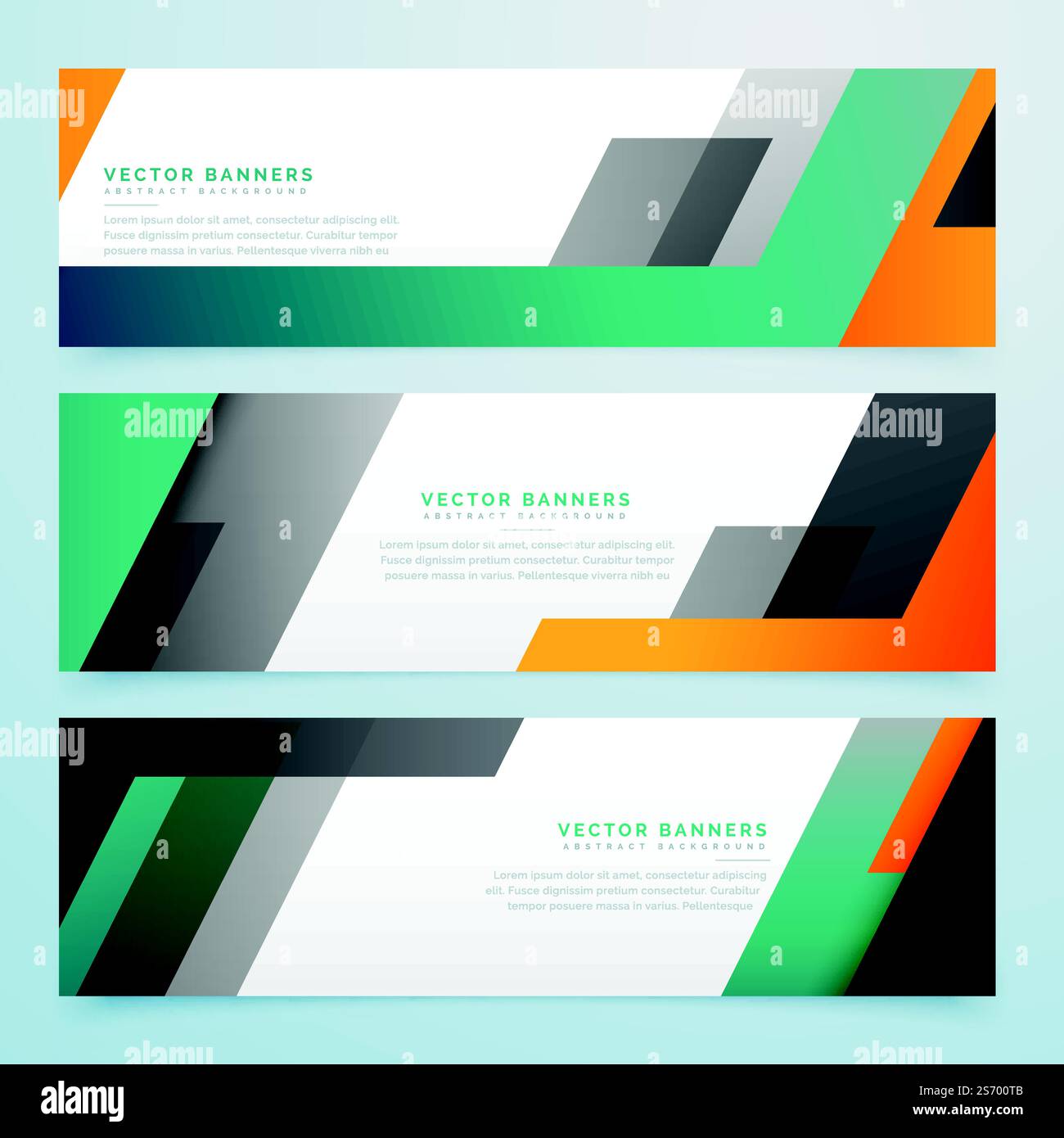 geometric business headers set background Stock Vector Image & Art - Alamy